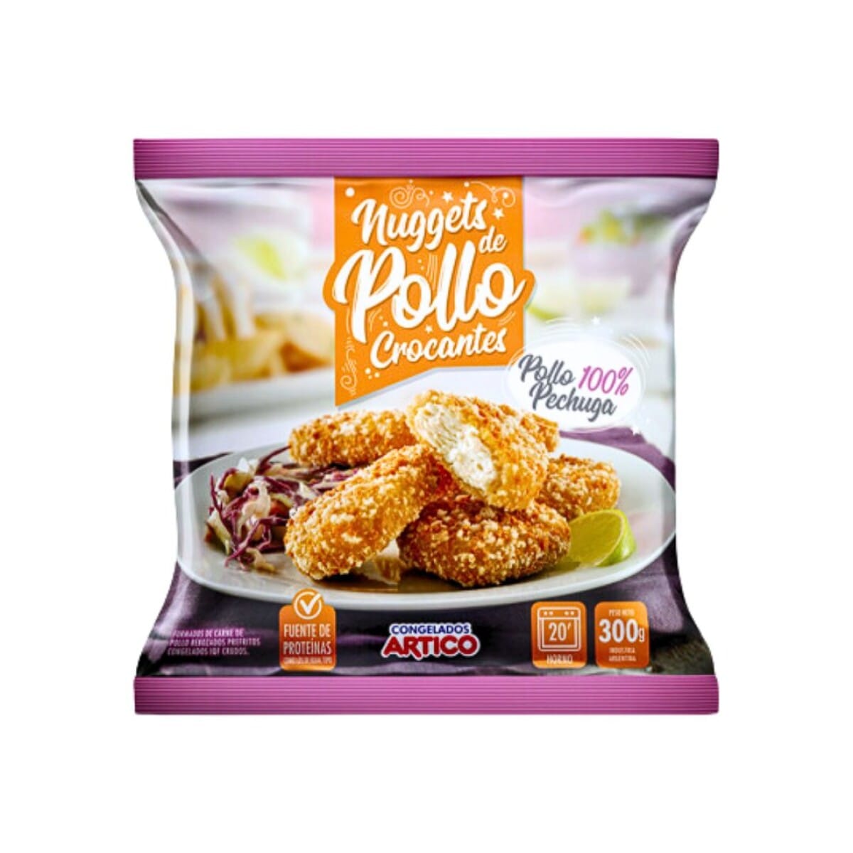 Nuggets Crocante de Pollo Congelados Artico 300g - Maxi Express